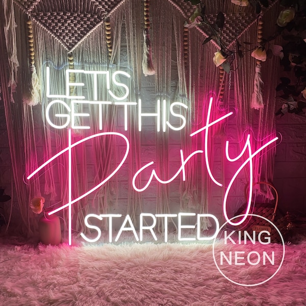 Lets Get This Party Started Sign - Etsy