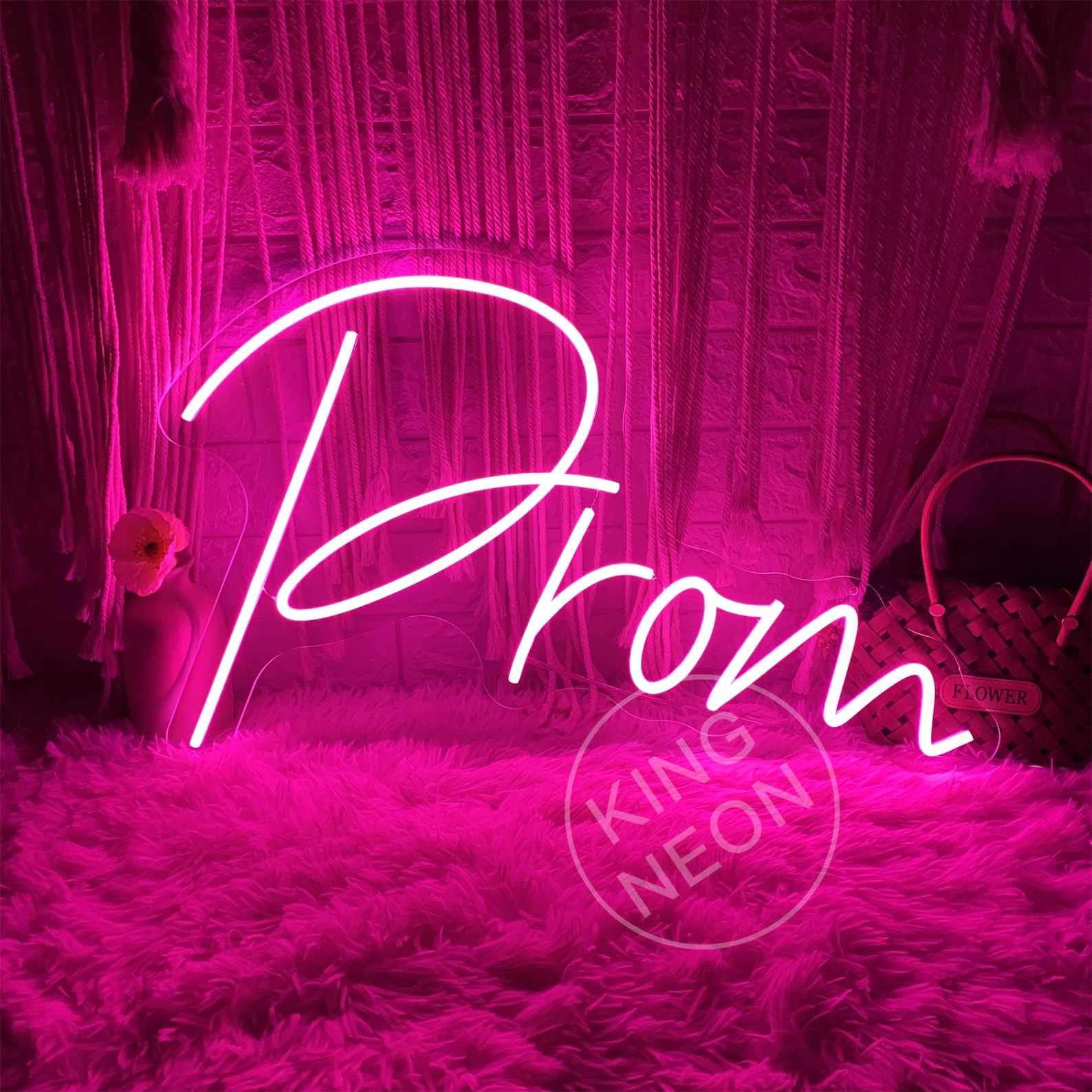 Prom Neon Sign for Graduation Party, Custom Prom Decor Wall Art, Class ...