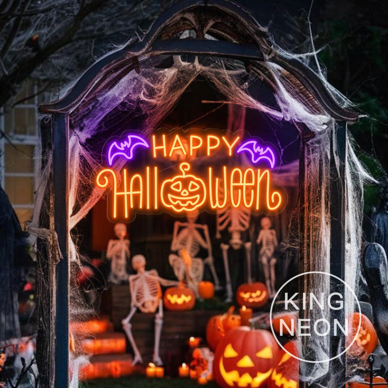 Halloween Lighted Sign - Etsy