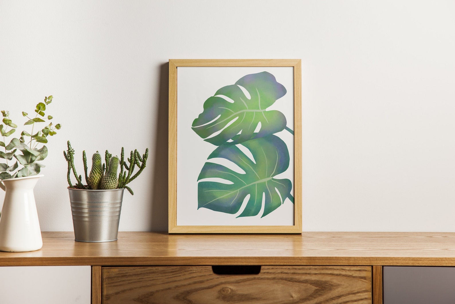 Monstera Leaves Prints Monstera Leaf Wall Art Monstera | Etsy