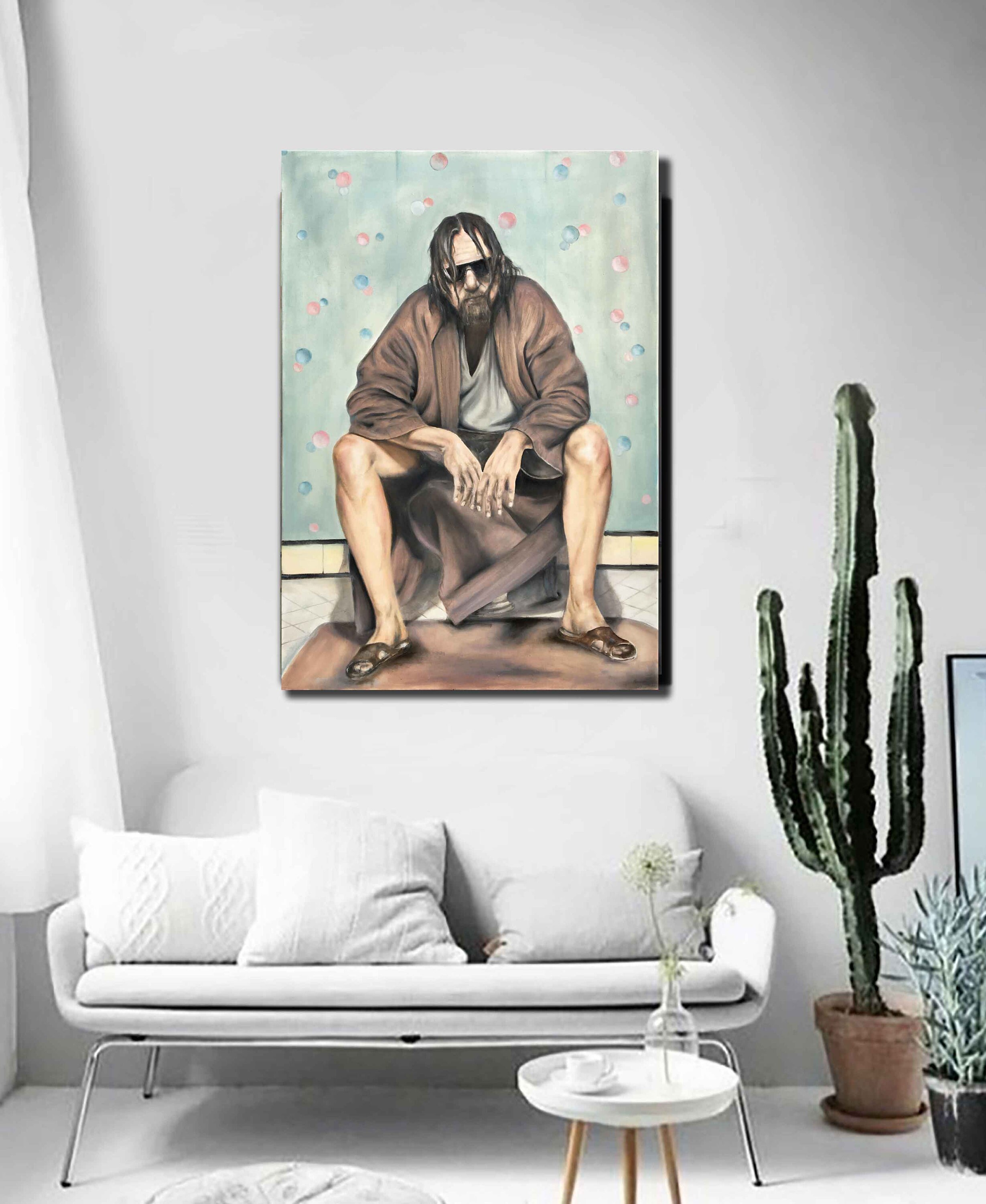 The Big Lebowski Original Oil on Canvas, the Dude Painting , Man Cave Painting - Etsy