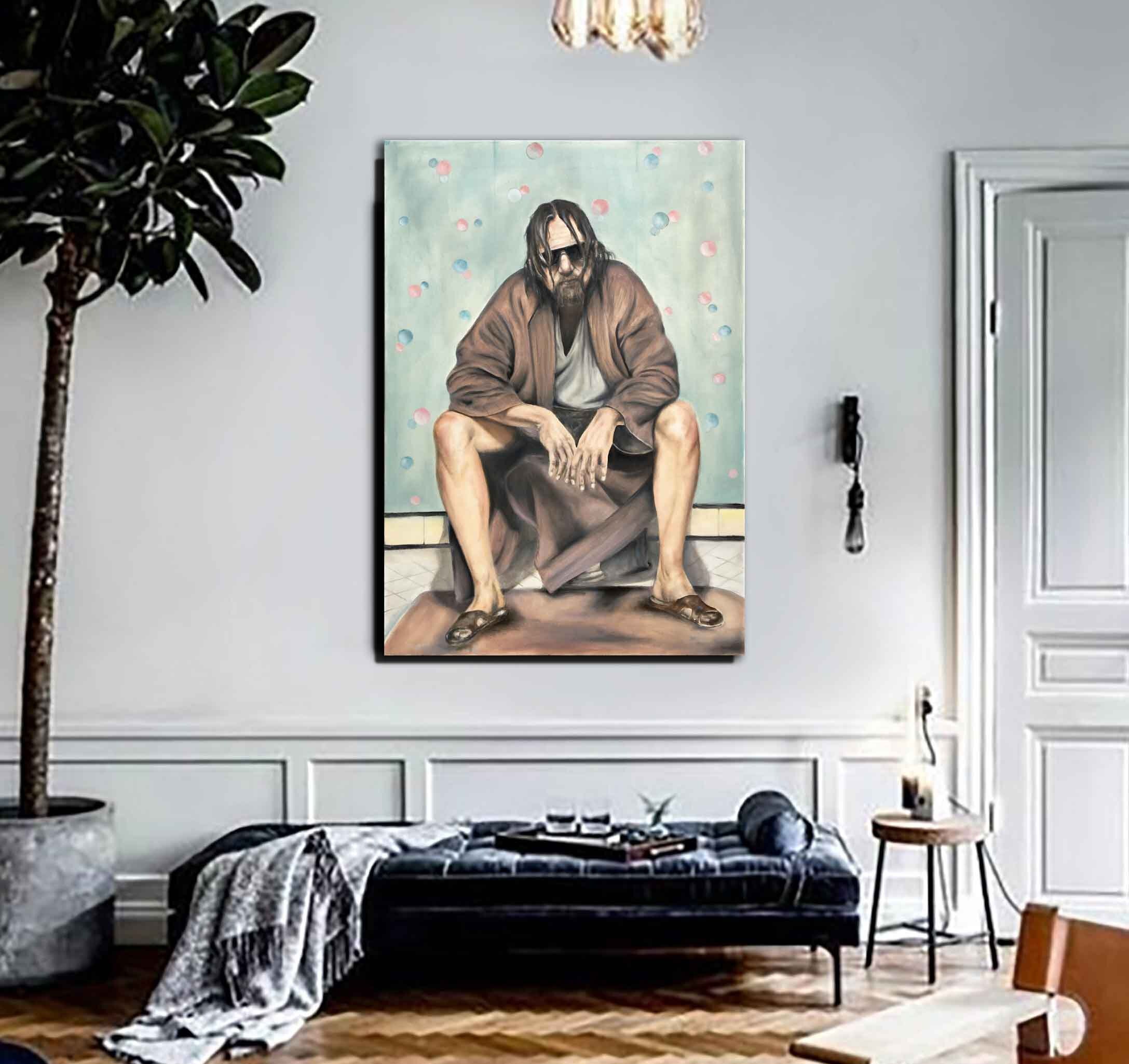 The Big Lebowski Original Oil on Canvas, the Dude Painting , Man Cave Painting - Etsy