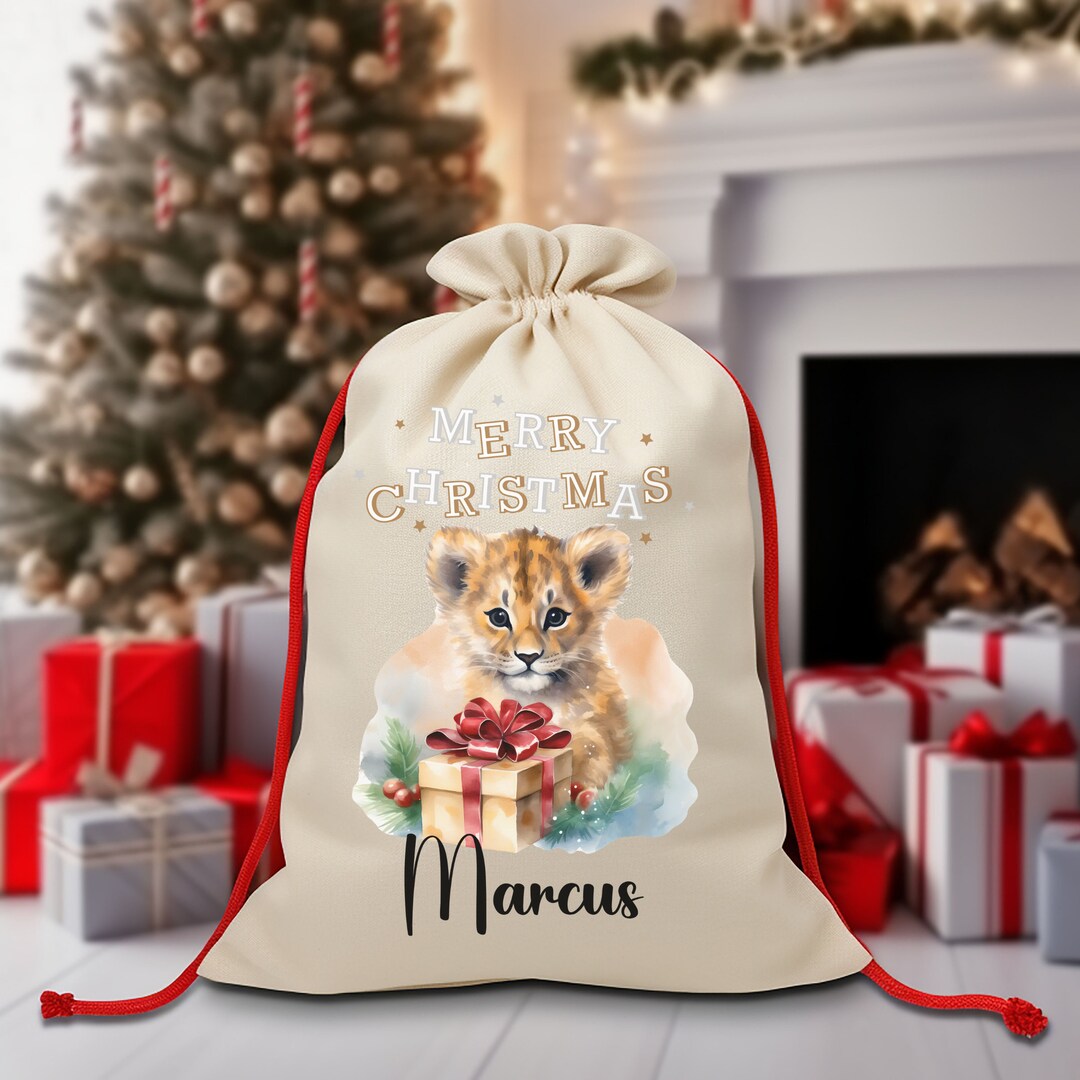 Custom Santa Sack, Santa Express Delivery Sack, Santa Sack With Kids ...