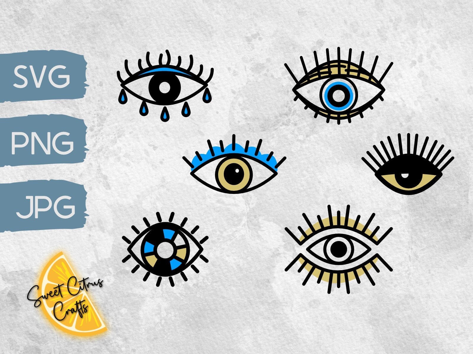 Evil Eyes Clip Art