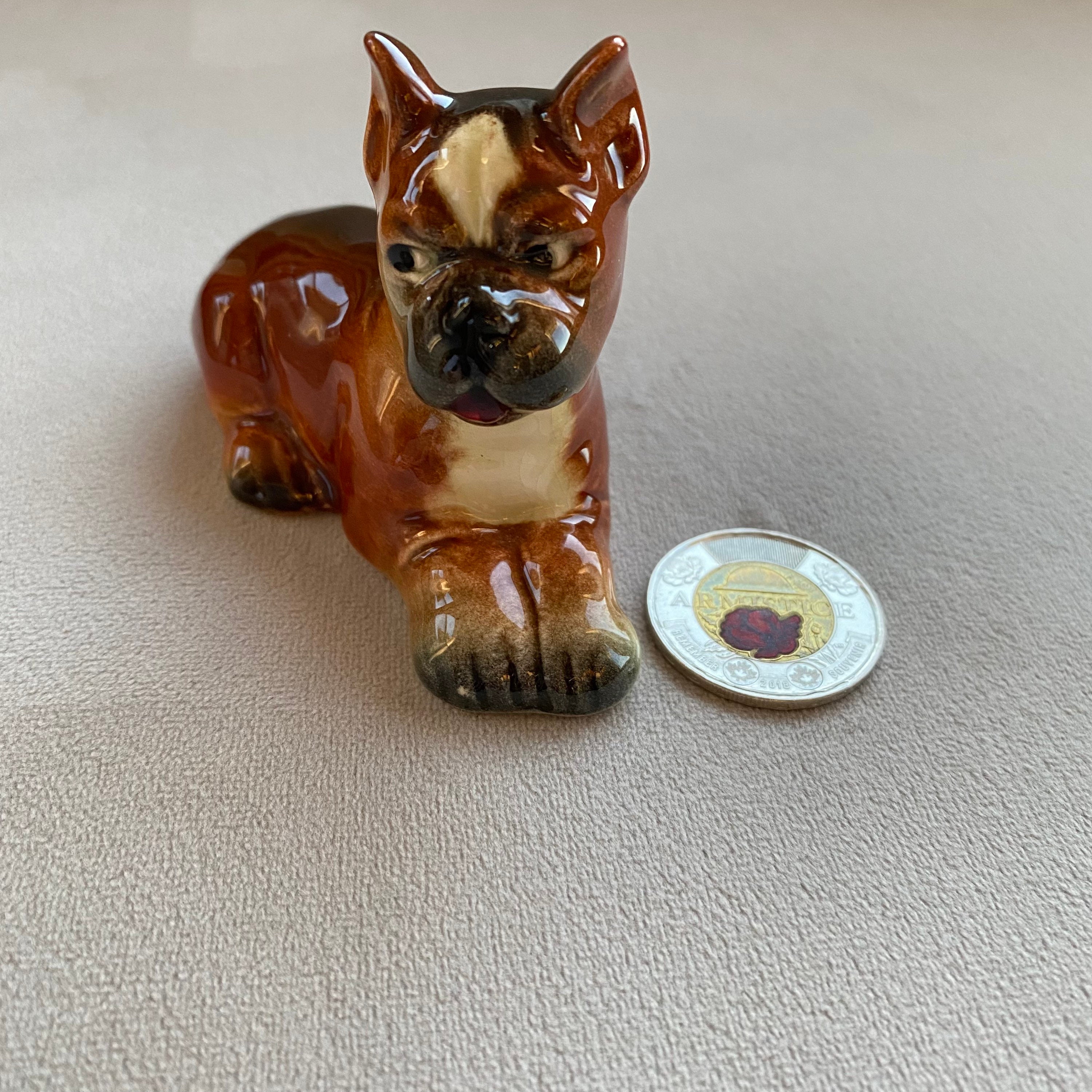 Vintage Goebel Boxer Puppy. Porcelain Puppy Figurine - Etsy