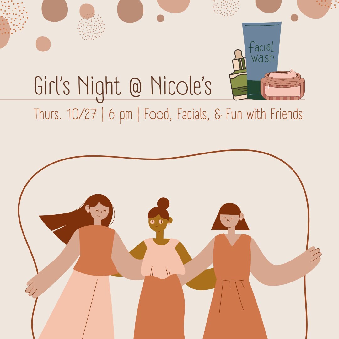 Girls Night Invitation, Modern Invitation, Neutral Party Invite - Etsy