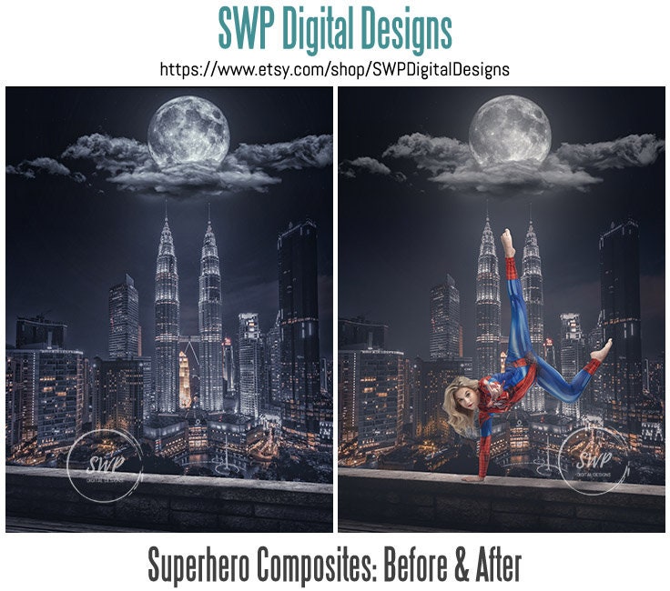 Superhero Ledge Background, Superhero Digital Background, Superhero ...