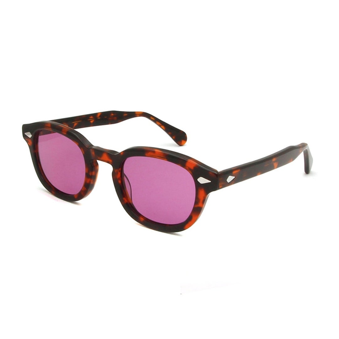 James Dean Sunglasses Tart Arnel Style 44 Or 47 Tortoise Purple Lenses