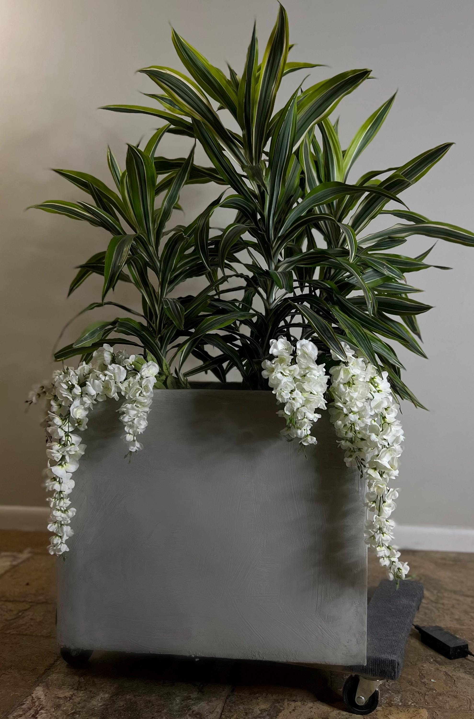 Cement Stone Planter Pot Large Box - Etsy