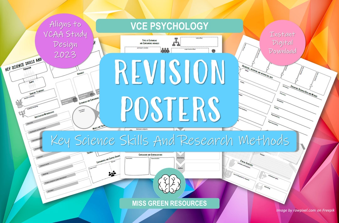 Key Science Skills and Research Methods Revision Posters (2023 - 2027 ...