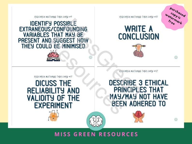 Unit 1-4 Learning Activities - Research Methods Task and Experiment ...