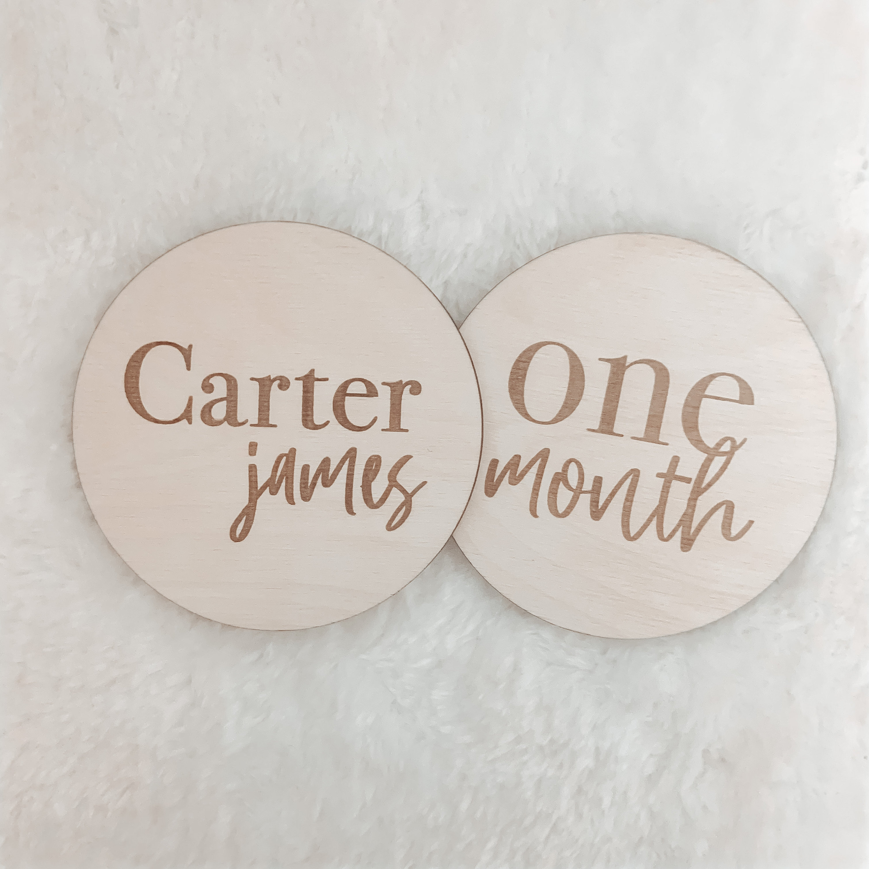Wooden Monthly Baby Milestone Discs | Milestone Disc | Baby by the ...