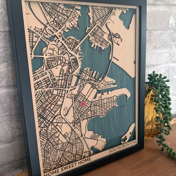 Laser Cut Map of the City - Etsy
