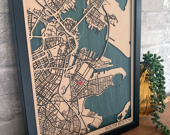 Custom Laser Cut Map of Any City in the World - Etsy