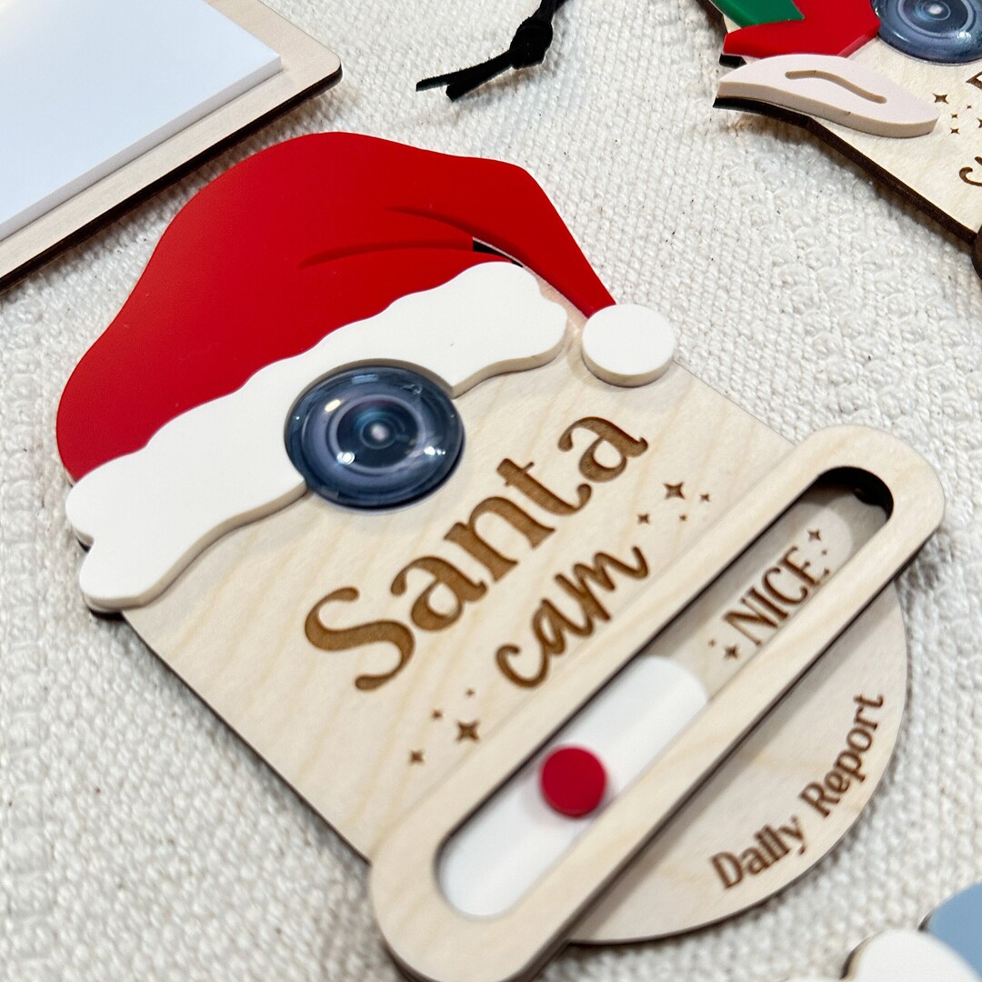 Santa Cam Santa Cam Santa Camera Christmas Ornament Elf Cam Elf Camera ...