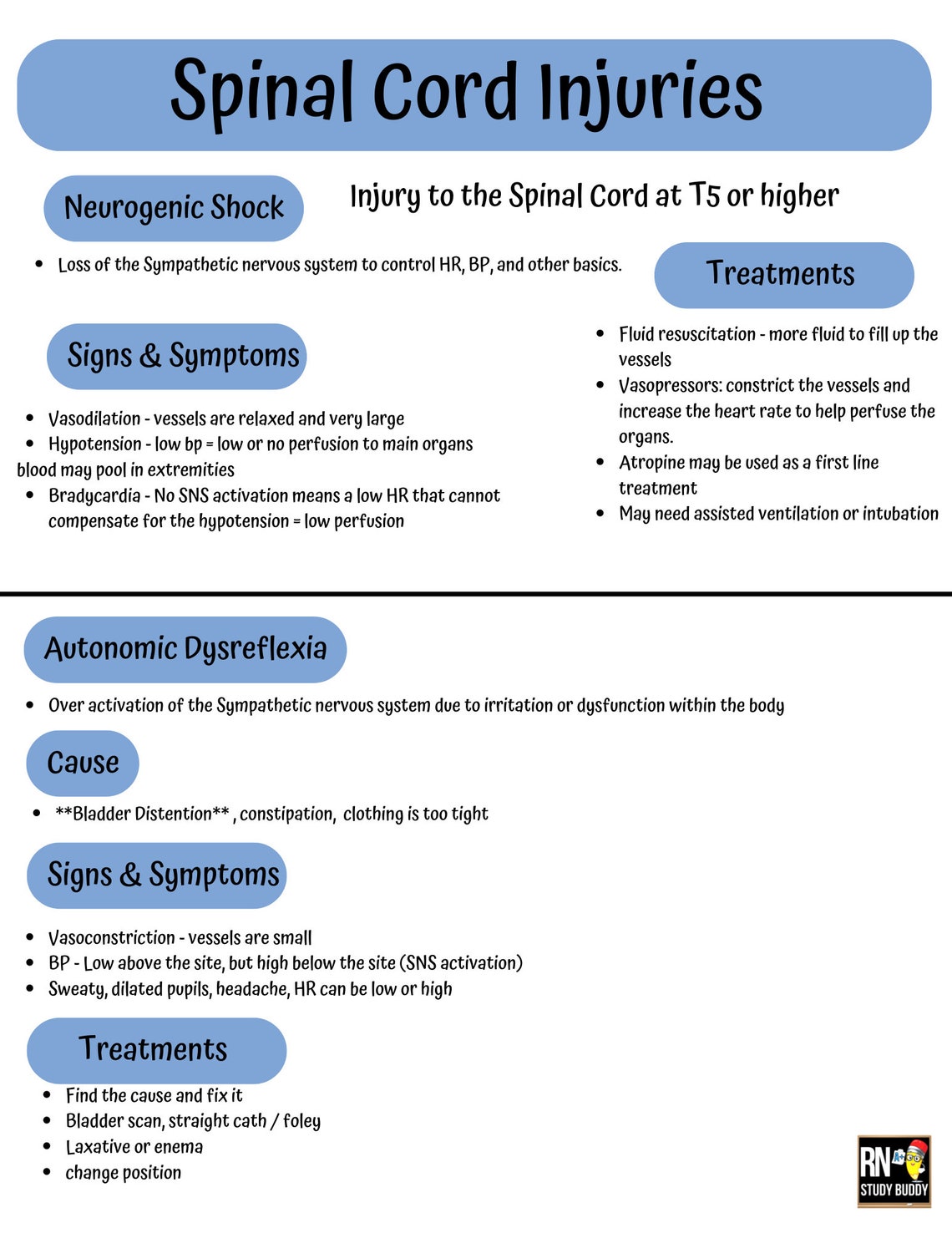 Nursing School Notes, Medsurg Neurology Spinal Cord Injury, This Cheat ...