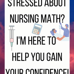 RN Nursing Student Pharmacology Med Math Made Easy With Step by Step ...