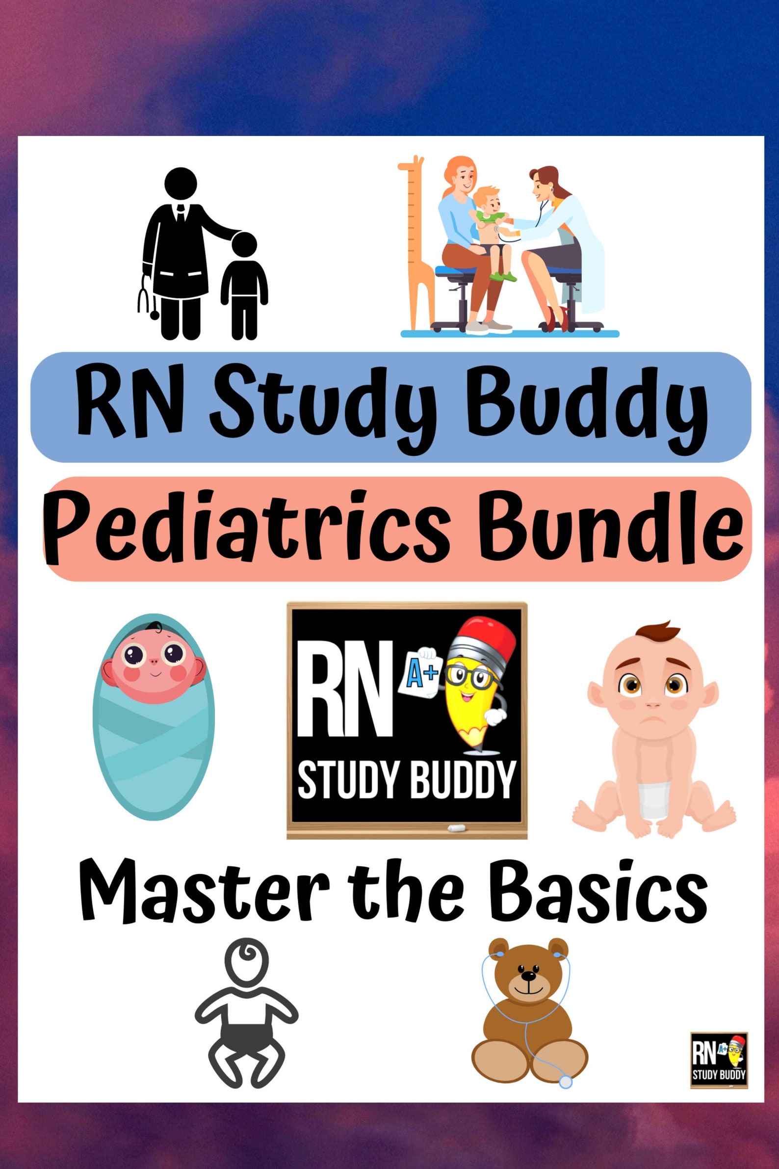 Nursing School Pediatrics Bundle. 41 Pages of Pediatric Nursing Notes ...