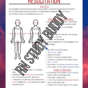 Medsurg Burns, Nursing Care of Patients With Burns, Rule of 9s and ...