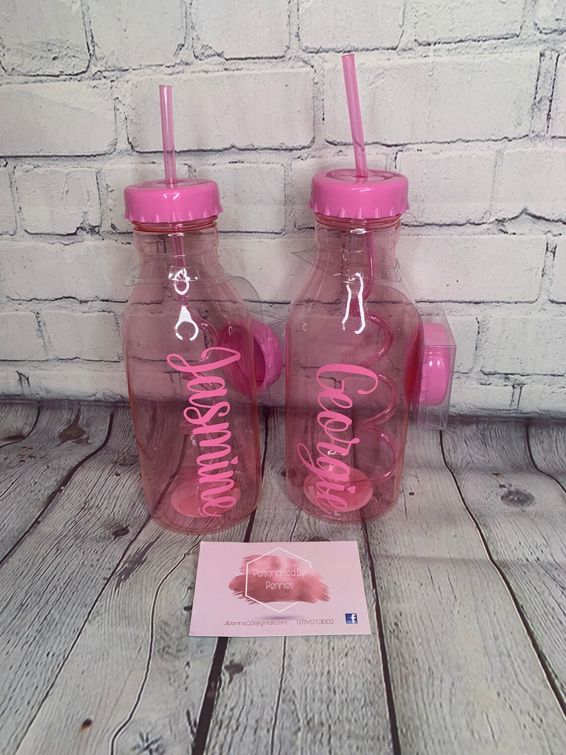 Personalised Milkshake Bottles - Etsy UK