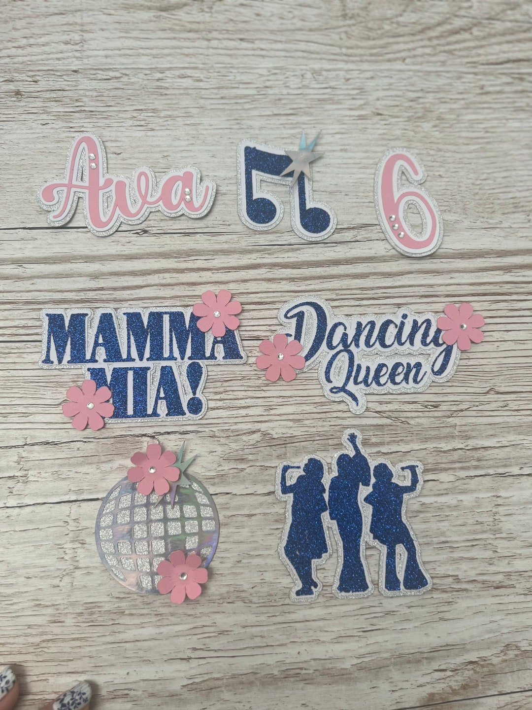 Mamma Mia Themed Mini Cake Toppers - Etsy UK