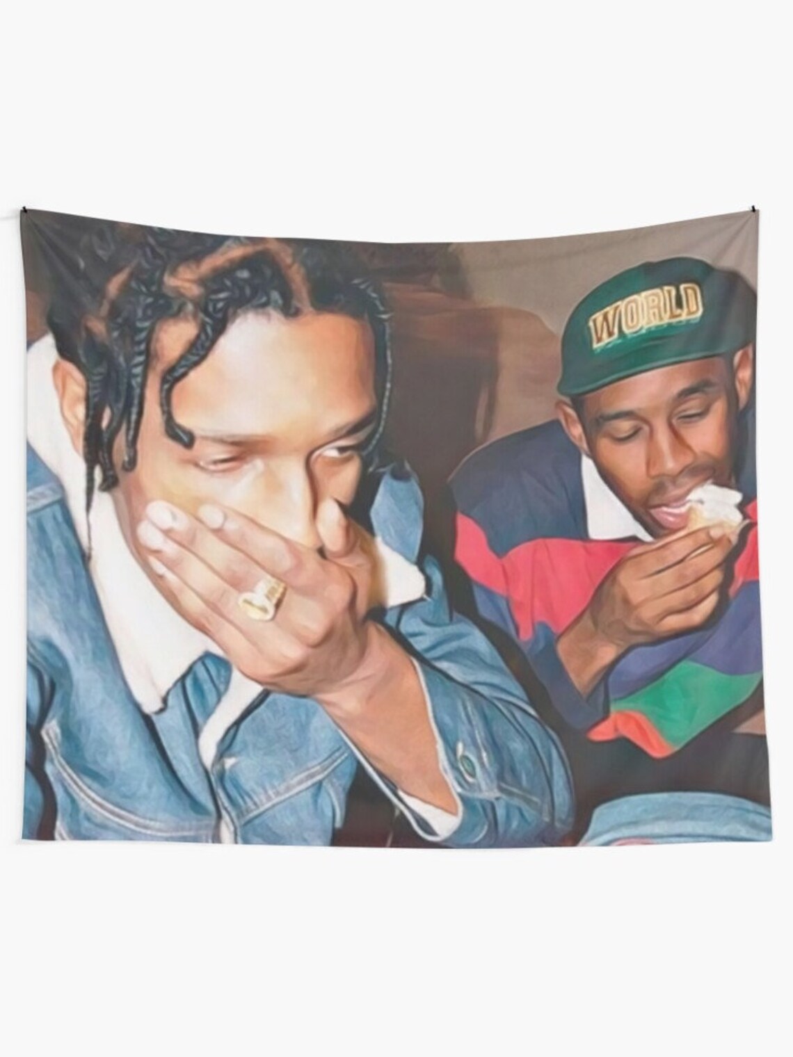Asap Rocky and Friend Creator Tapestry Asap Rocky Rapper | Etsy