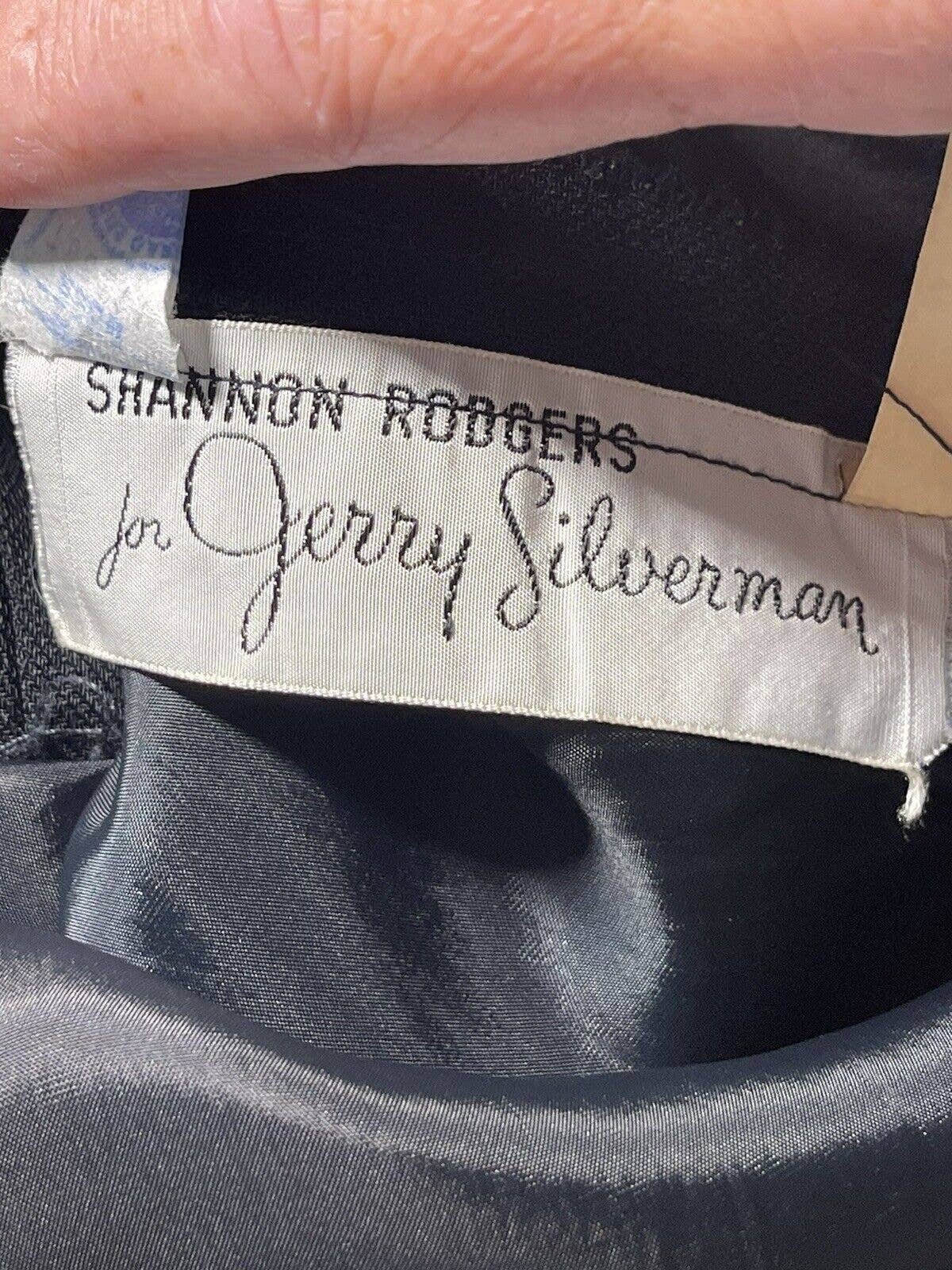 Vintage 1960's Shannon Rodgers for Jerry Silverman Black Dress ...
