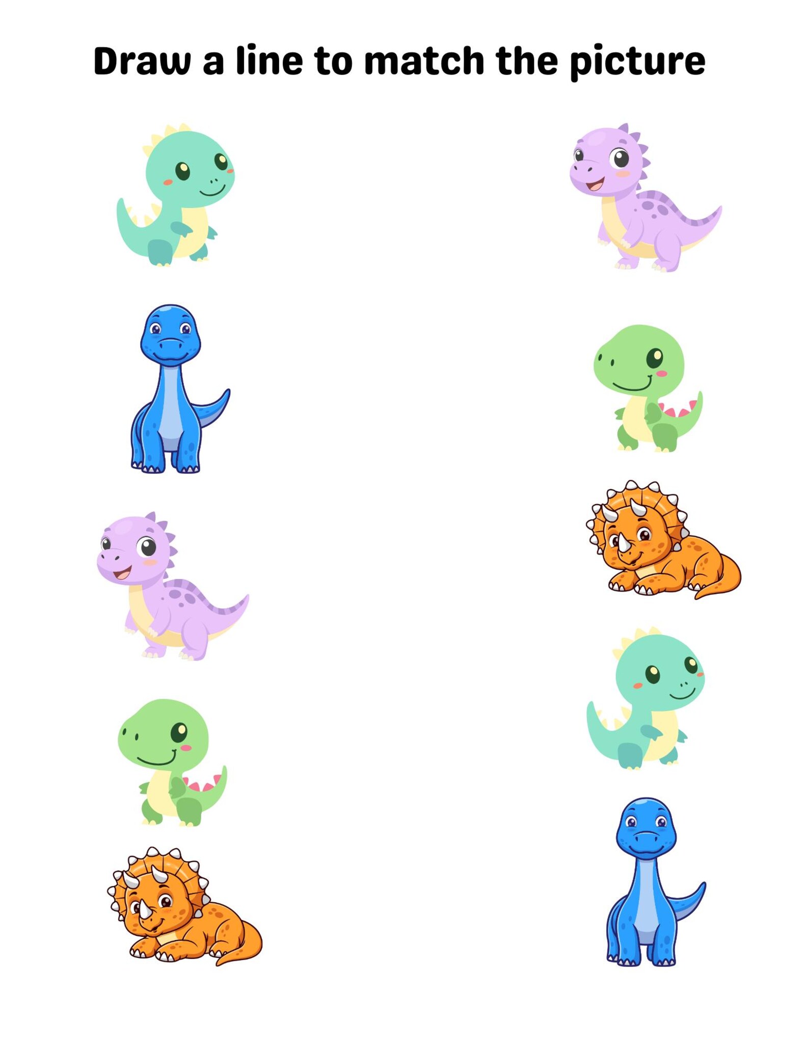 Matching Worksheets (30 Fun Colorful Matching Activity Pages). - Etsy