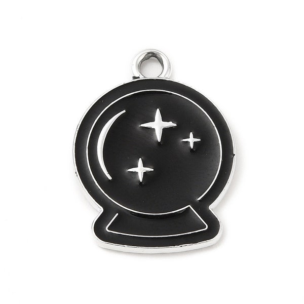 Crystal Ball Charm - Etsy