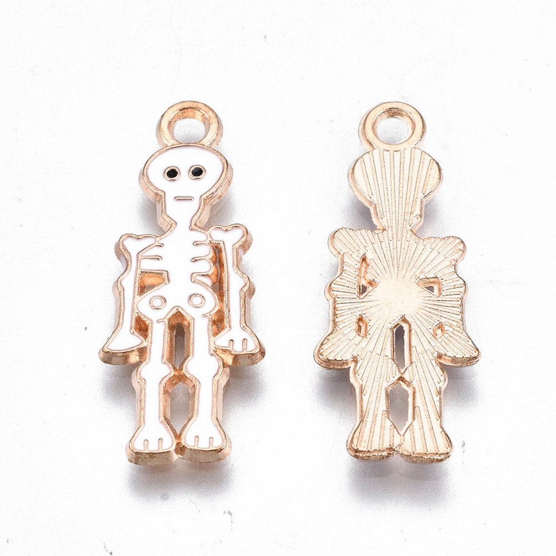 Enamel Skeleton Charm Halloween Charms Bulk Charms Set - Etsy