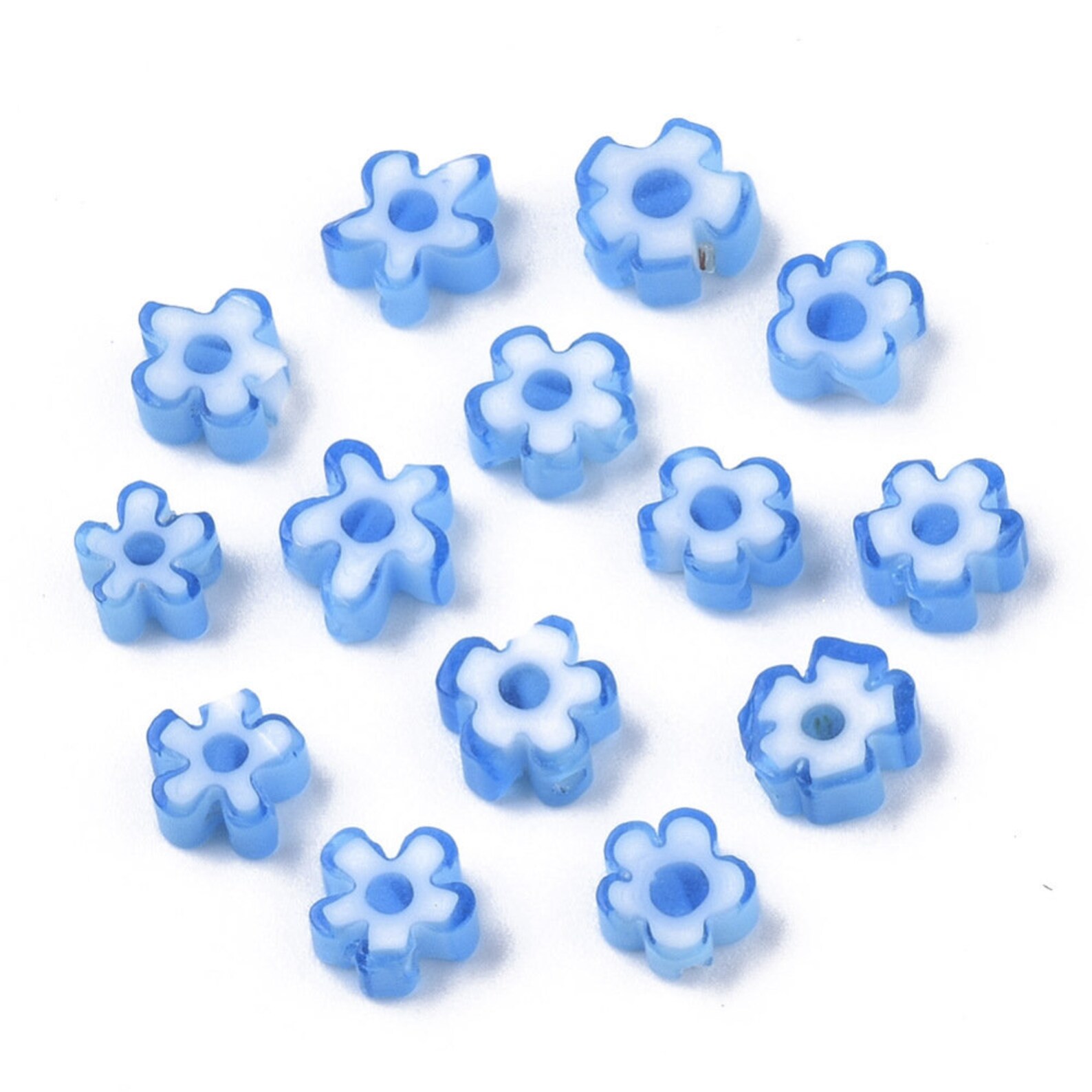 Flower Glass Beads Spring Beads Flower Beads Glass Beads - Etsy