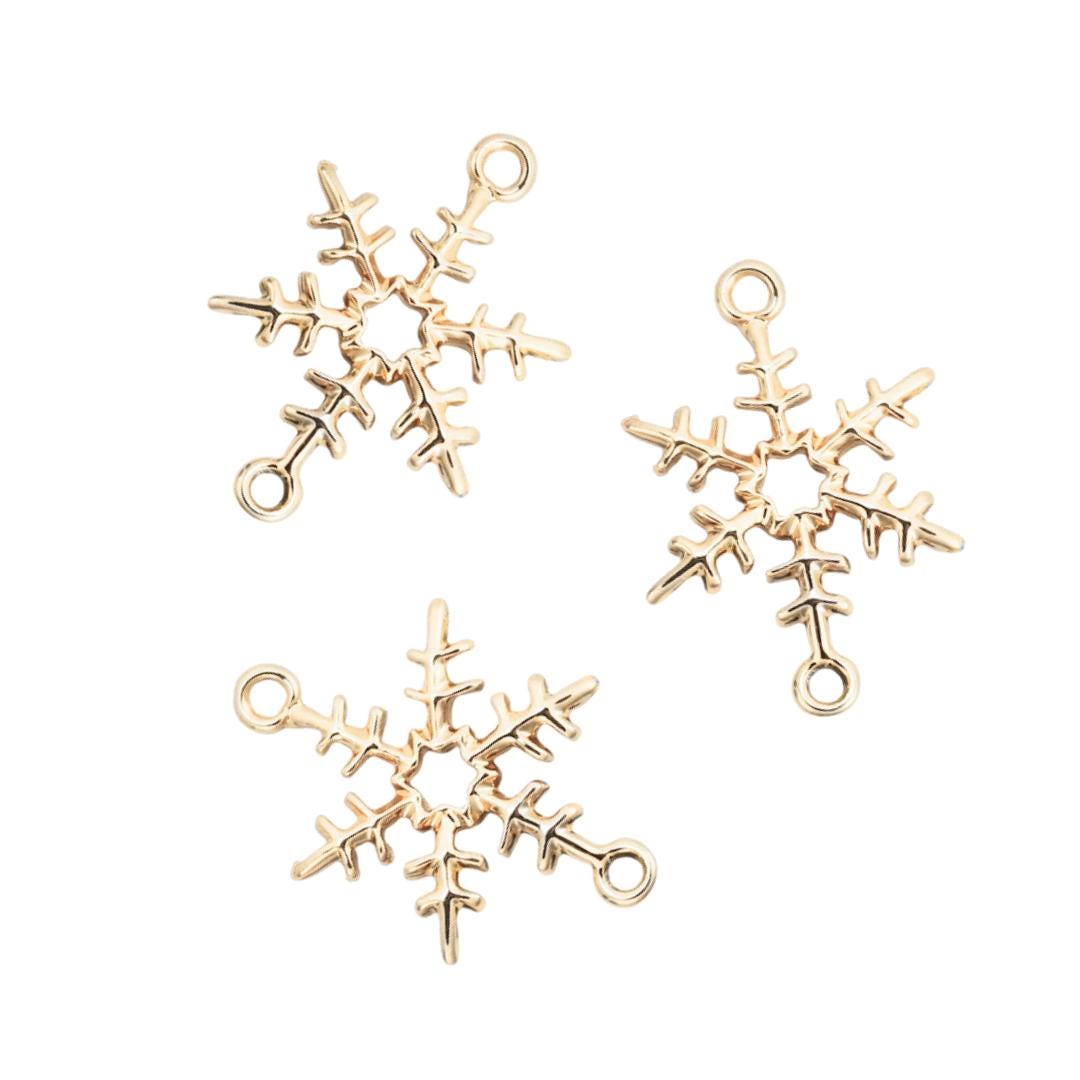 Light Gold Snowflake Connector | Christmas Connectors | Winter ...