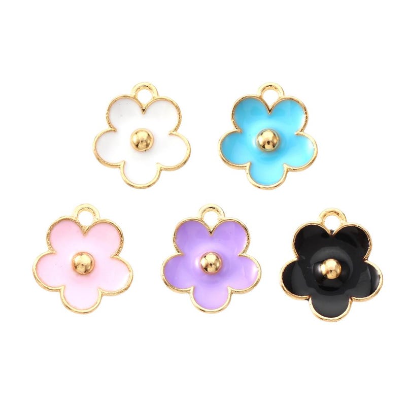 Flower Charms - Etsy
