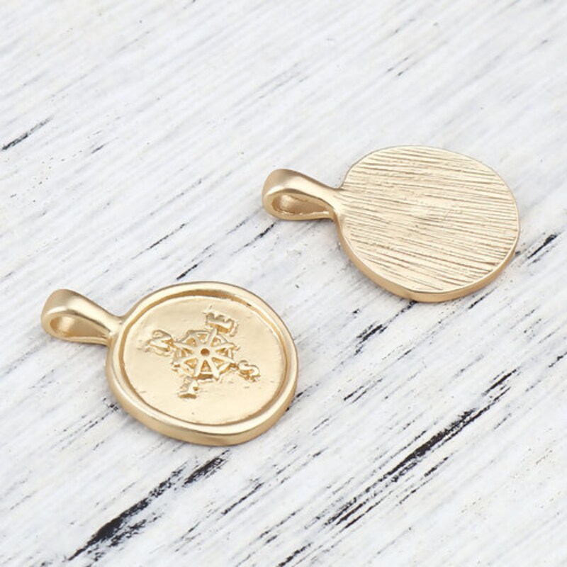 Compass Charm - Etsy