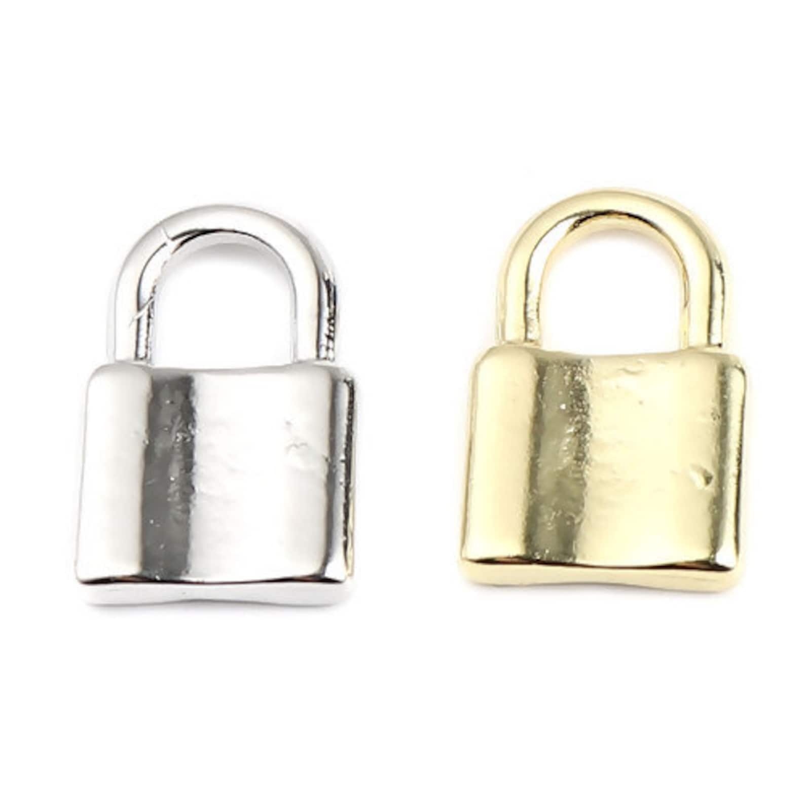 Lock Charm Trendy Charms Silver Charms Gold Charms - Etsy Hong Kong