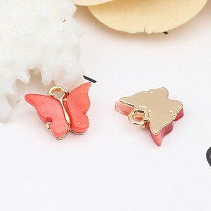 Acrylic Butterfly Charm Butterfly Charms Nature Charms Bulk Charms Set ...