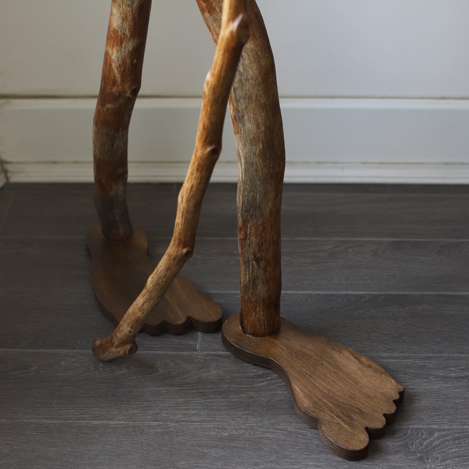 Old Man Figured Wooden Floor Lamp, Human Shaped Lighting, Decorative ...