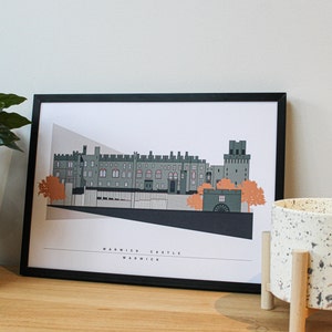 Warwick Castle Print // Warwick Landmarks // Warwick Castle | Etsy