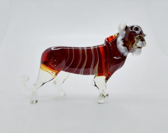 Glass Tiger Statue | Etsy