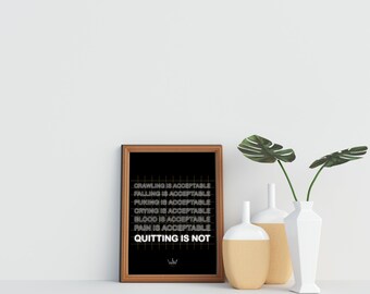 But Quitting Wont Speed It Up Its a Slow Process Gym Trainer - Etsy