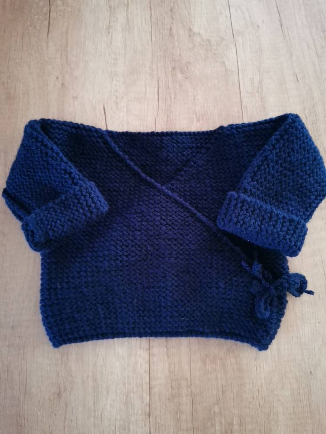 Baby Wool Bra From Birth to Hand-knitted Layette in Penguin Wool. Worn ...