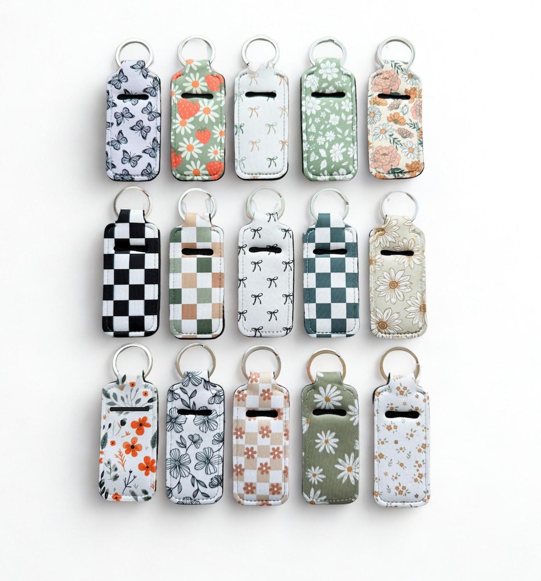 Chapstick Holder, Retro Lip Balm Keychain, Cute Lipstick Holder Keyring ...