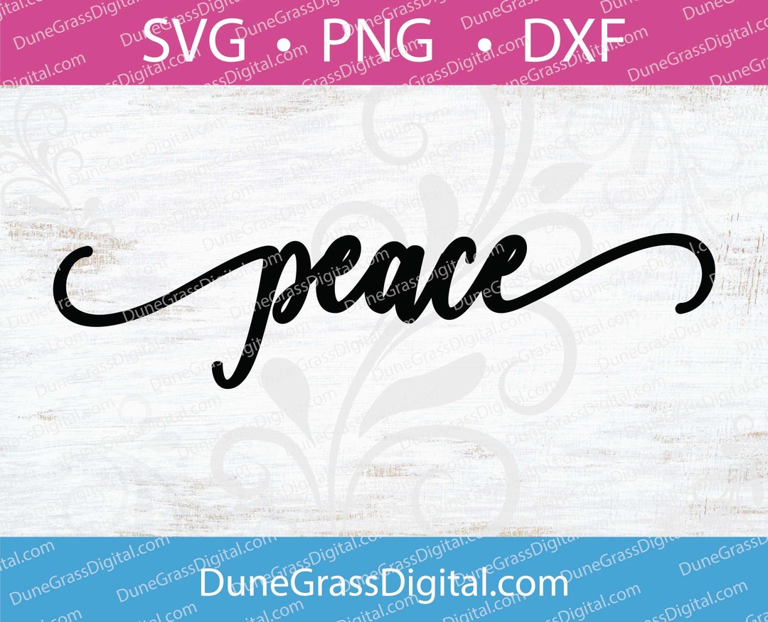 Peace Placecard SVG Digital Download Cut Files for Glowforge, Cricut ...