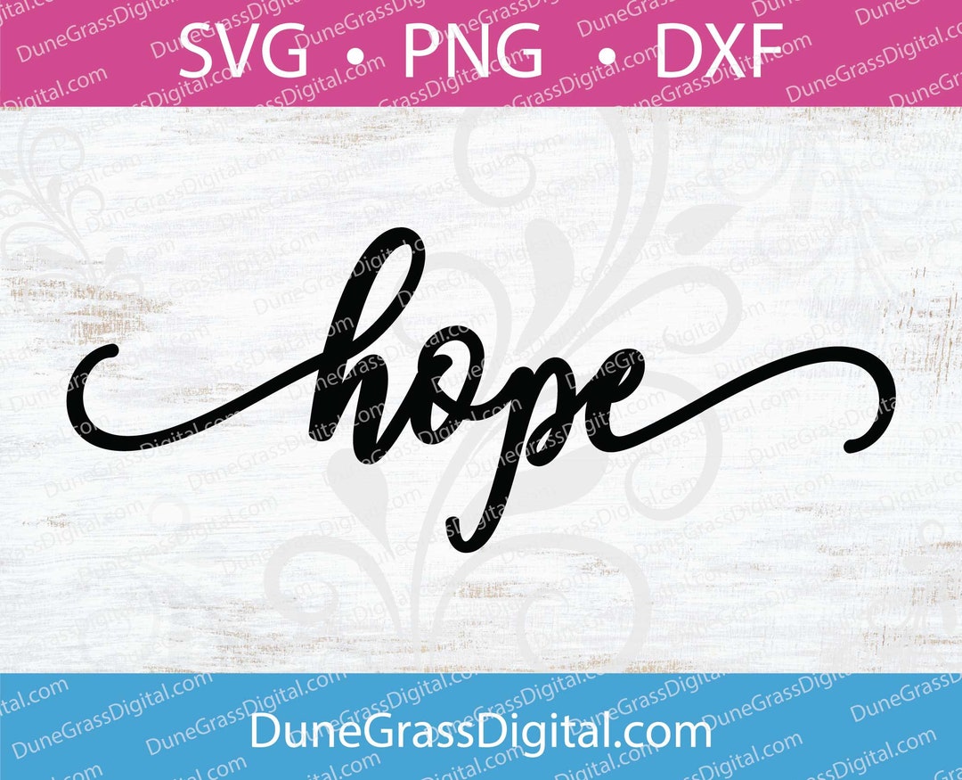 Hope Placecard SVG Digital Download Cut Files for Glowforge, Cricut ...