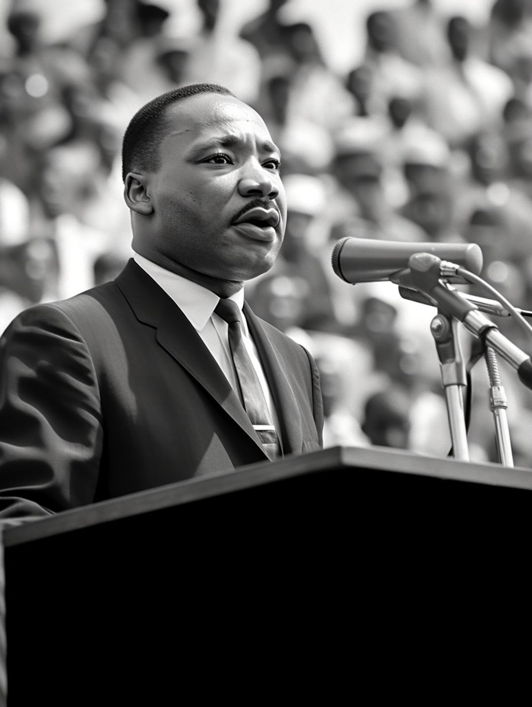 Martin Luther King Jr on the Podium Poster Wall Art Home Decor - Etsy