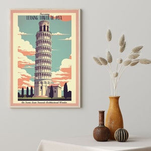 Italy, the Leaning Tower of Pisa Poster Wall Art Home Decor - Etsy UK