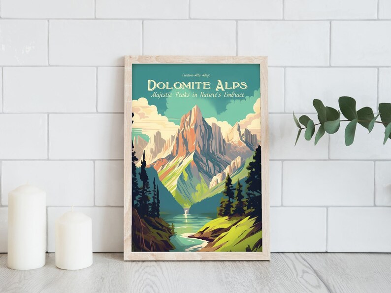 Italy, Dolomite Alps | Poster | Wall Art | Home Decor | - Etsy UK