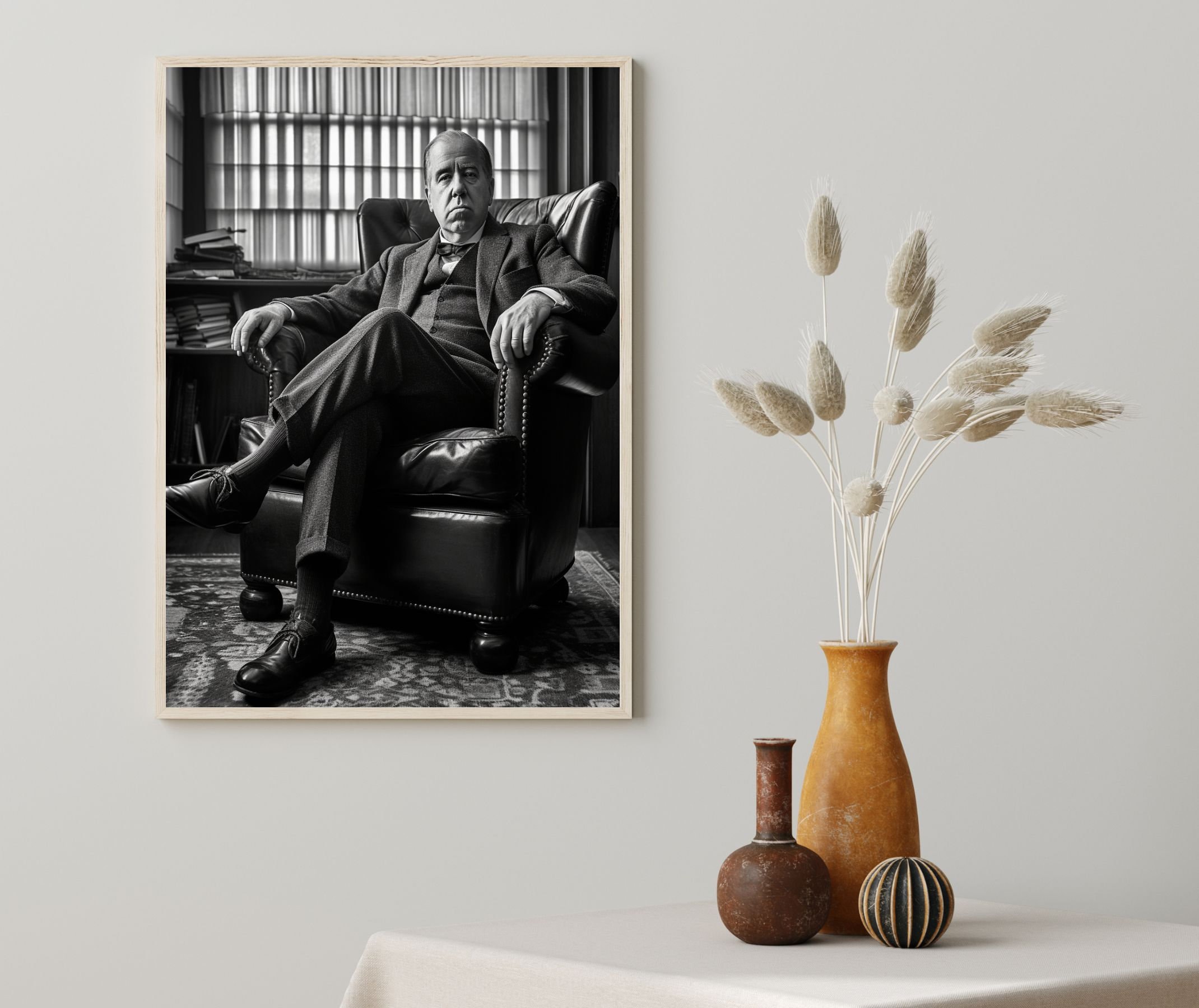 Niels Bohr in the Chair | Poster | Wall Art | Home Decor | - Etsy