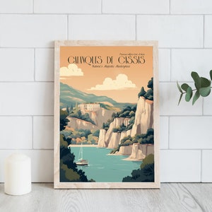 France, Calanques De Cassis 3 | Poster | Wall Art | Home Decor | - Etsy UK