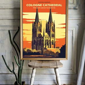 Germany, Cologne Cathedral | Poster | Wall Art | Home Decor | - Etsy